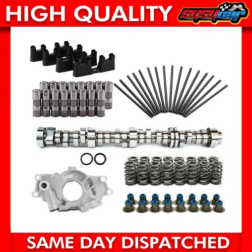 For Chevy LS Truck Cam Kit Stage 2 Cam Oil Pump Pushrods Lifters 4.8 5. ...