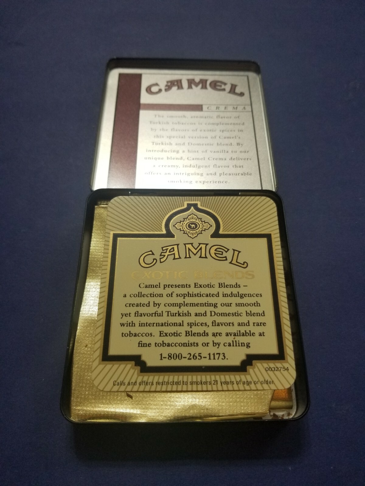 Camel Crema Cigarette Tin RJ Reynolds Tobacco | eBay