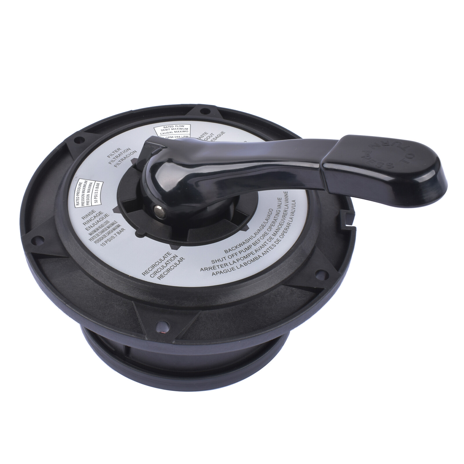 For Hayward SPX0714BA Multi port Valve Key Cover & Handle Assembly ...