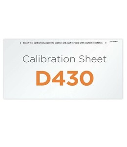 Plustek Calibration Control Sheet - for D430 Compact Scanner use only ...