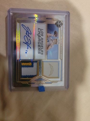 Limited TradeMarks Los Angeles Justin Herbert Auto Patch 1/7 | eBay