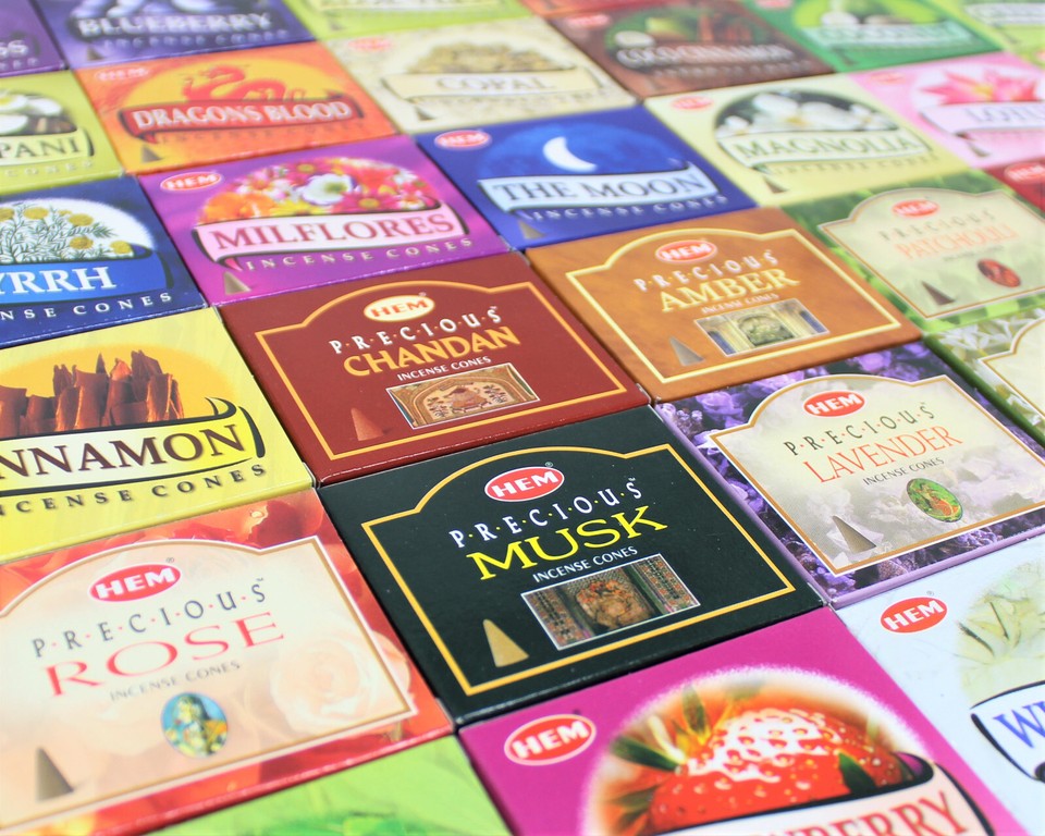 Assorted Incense Cones, Best Seller Set #2 Mixed Lot 120 Cones HEM ...