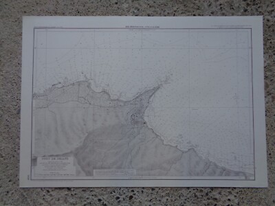CARTE MARINE / Port de Dellys Mer Méditerranée - Côte d'Algérie | eBay