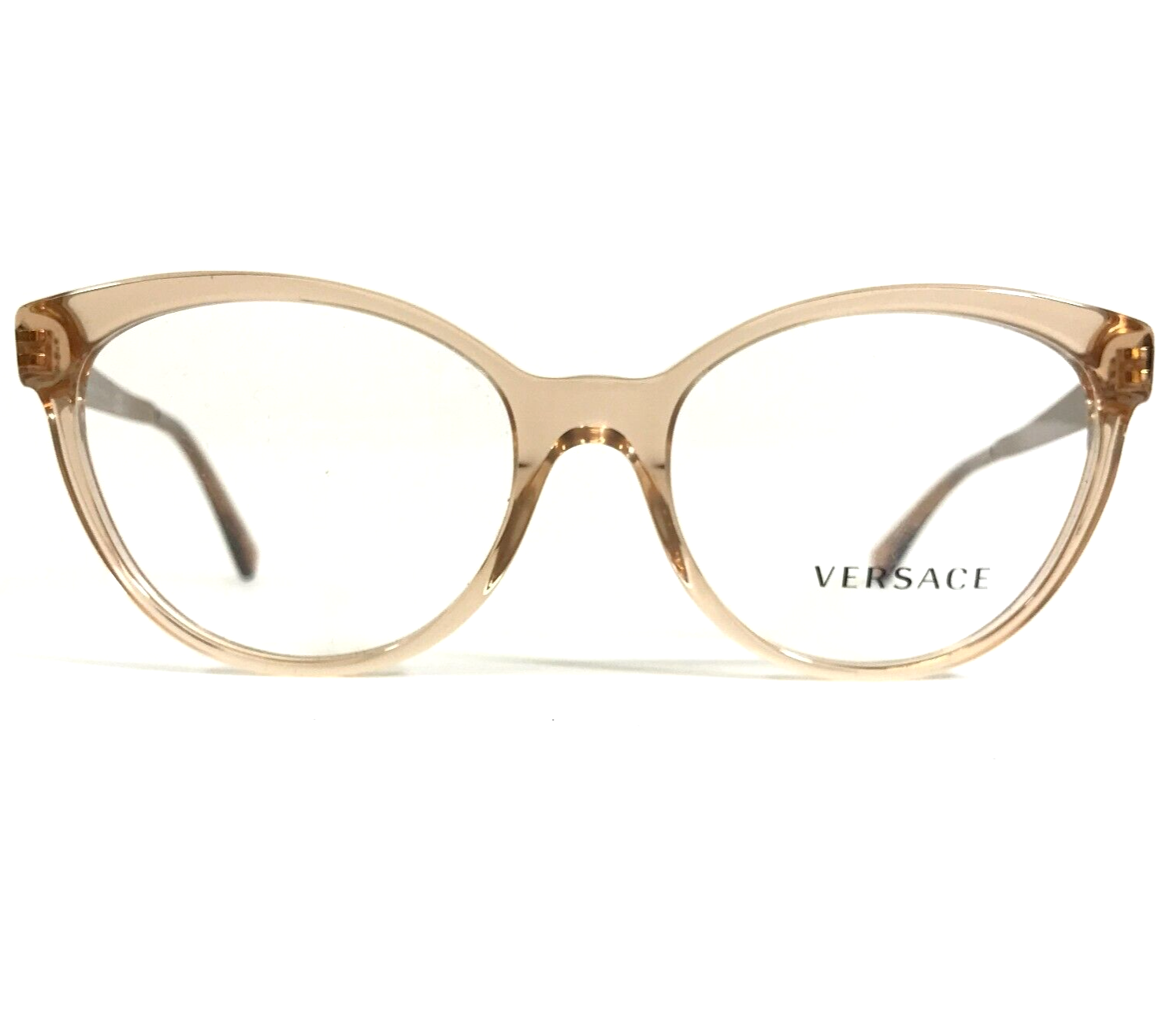 Versace Eyeglasses Frames MOD.3237 5215 Clear Gold Cat Eye Full Rim 52 ...