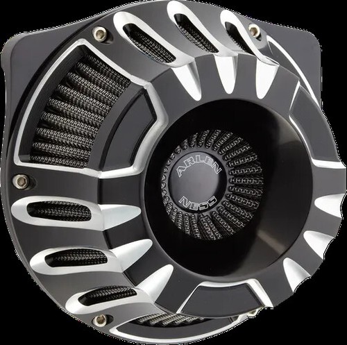 AN Inverted Air Cleaner Kit Deep Cut Black Harley Low Rider ST 117 22 ...