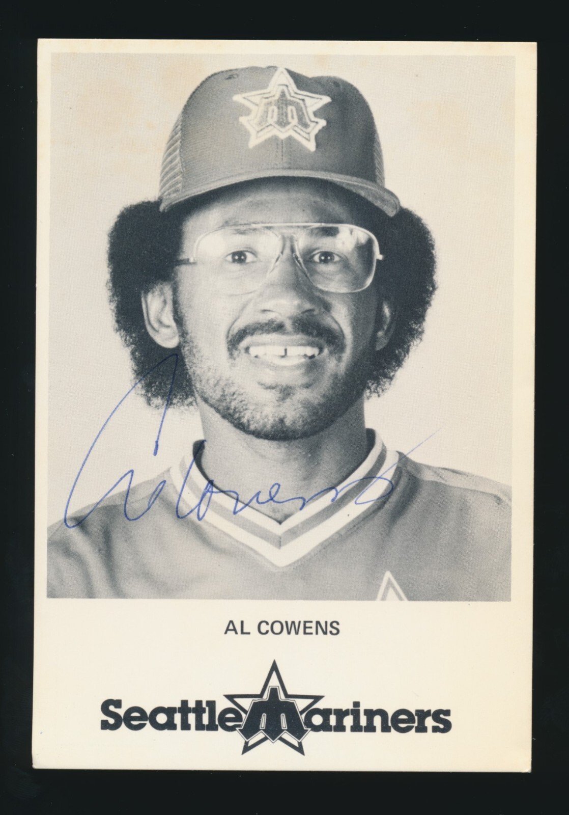 1983 Seattle Mariners Team Issue Postcard -AL COWENS *Autographed* d ...