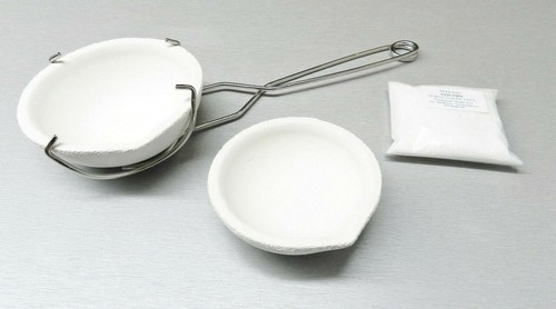 Melting Crucible Dish Set Kit 2 Crucibles Whip Handle and Borax Melt ...