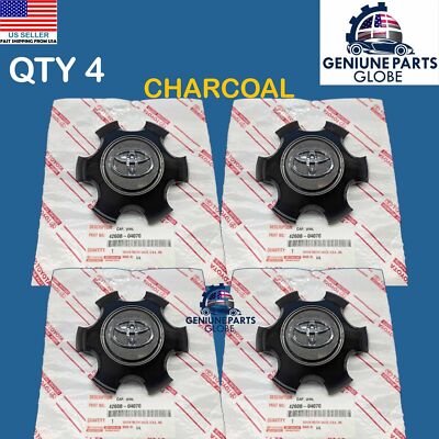 GENUINE TOYOTA 16-19 TACOMA CHARCOAL 18” WHEEL CENTER HUB CAP SET 4260B ...