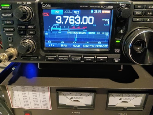 ICOM IC-7300 HF Transceiver with MARS Mod. AM/FM/CW/SSB. Low Hours. USA ...