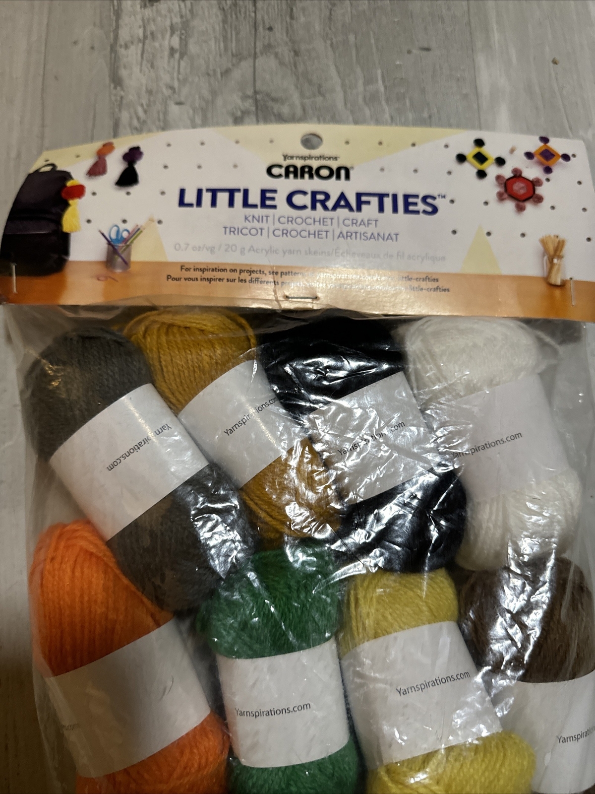 Caron Little Crafties Acrylic Mini Yarn Multipack [Pack of 20 ...