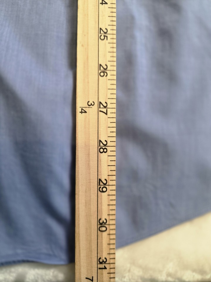 Brooks Brothers Men's Size 16 -33 Blue French Cuff Sleeve Button Up ...