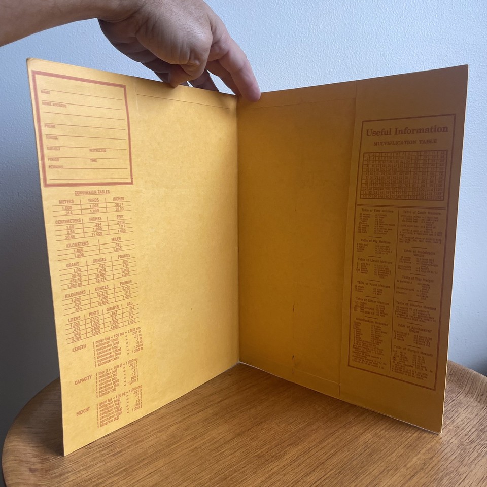 Vintage Original 80's Pee Chee Homework All Season Portfolio No. 33170 ...