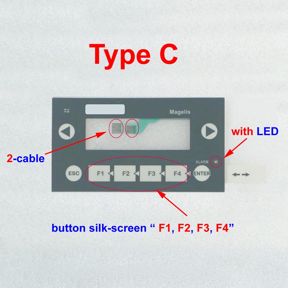 Membrane Keypad Fit for XBTN410 XBT-N410 XBT N410 Text Display One-Year ...