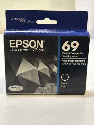 Genuine Epson 69 Black Ink Cartridge 03/2026 10343860681| eBay