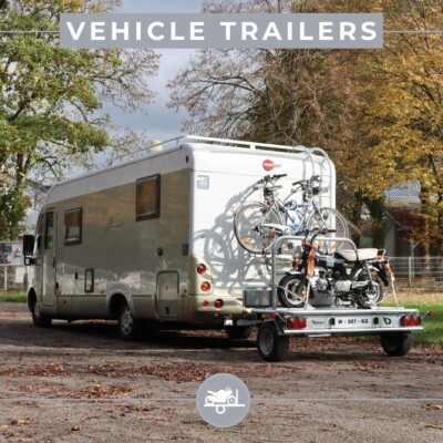 DEBON MOTO Compact Transverse Side Load Trailer 4 Motorcycle/Electric ...
