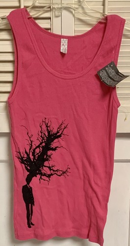 Alstyle Apperal & Activewear Pink Tank Top Graphic Design Size Small | eBay