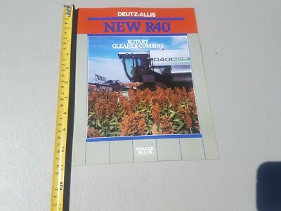 Deutz Allis Chalmers R40 Gleaner Combine Dealer's Sales Brochure | eBay