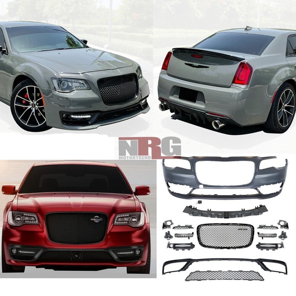 for 2015-2023 Chrysler 300 S SRT style front + Rear bumper + side ...