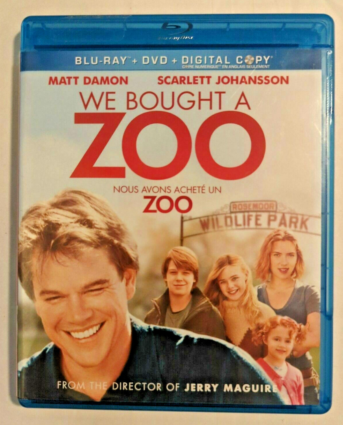 We Bought a Zoo (Blu-ray/DVD, 2012, 2-Disc Set, Includes Digital Copy ...