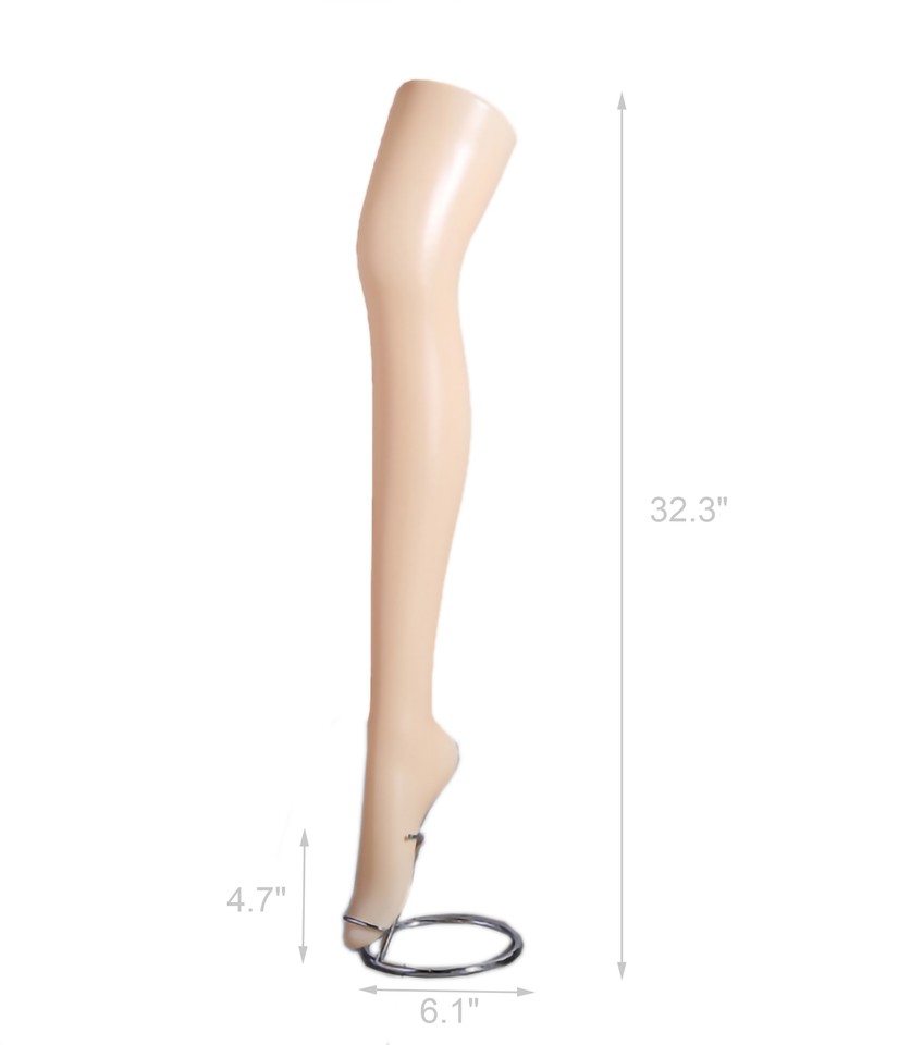 Plastic Leg Form Mannequin Display Commercial Female Standing Legging ...