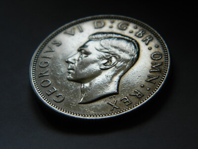 1942 Half Crown Proof - Silver .500 - George VI - United Kingdom - UK ...