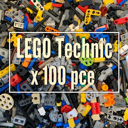 LEGO Technic Pins x 100 Small Mixed Friction Ridges Pegs Connectors ...
