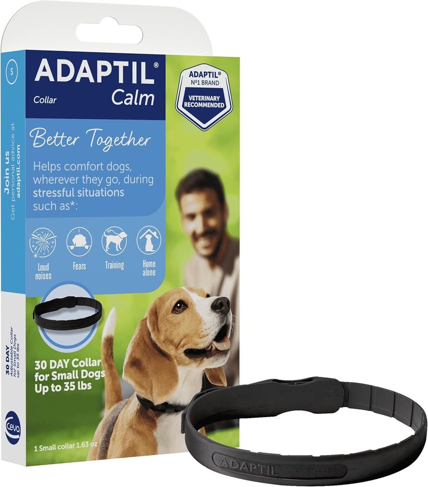ADAPTIL Calming Pheromone Collar for Dogs, Small Small, Black | eBay