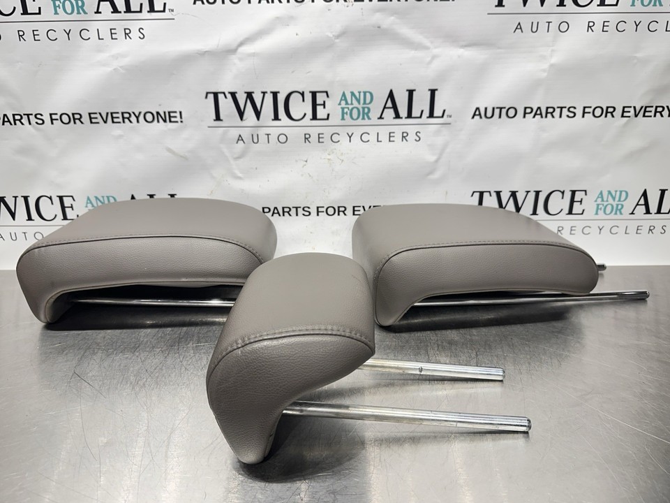 2011-2017 HONDA ODYSSEY 3rd ROW REAR HEAD REST HEADRESTS GRAY LEATHER ...