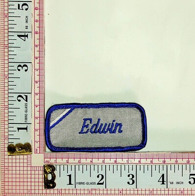 Edwin Name Tag Uniform Patch Badge Applique Crest Logo Emblem | eBay