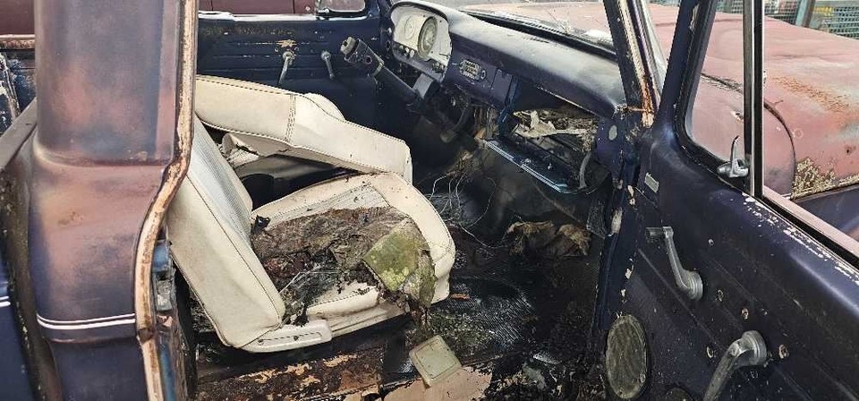 1963 FORD F100 PICKUP CORE LONG BLOCK ENGINE 6-223 **SPINS OVER ...