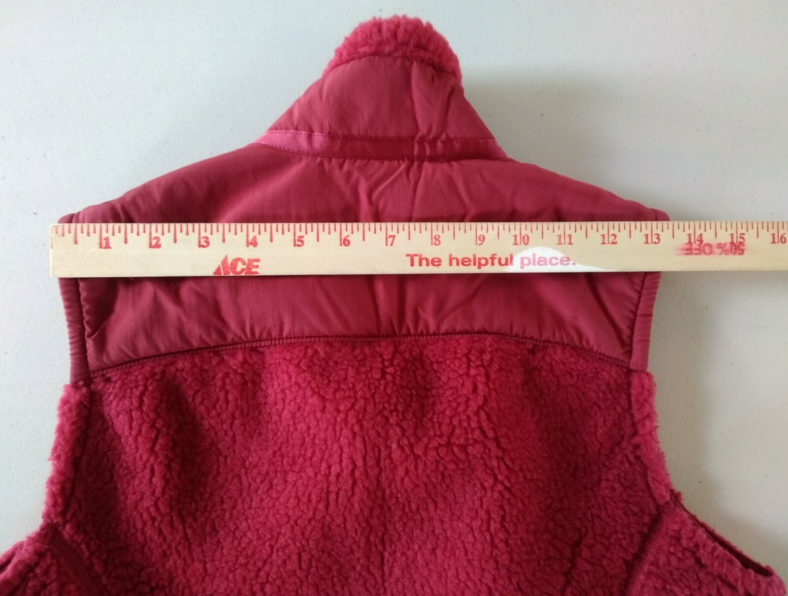 Patagonia Full Zip Fuzzy Vest Women's Medium Red INV#J1203 | eBay