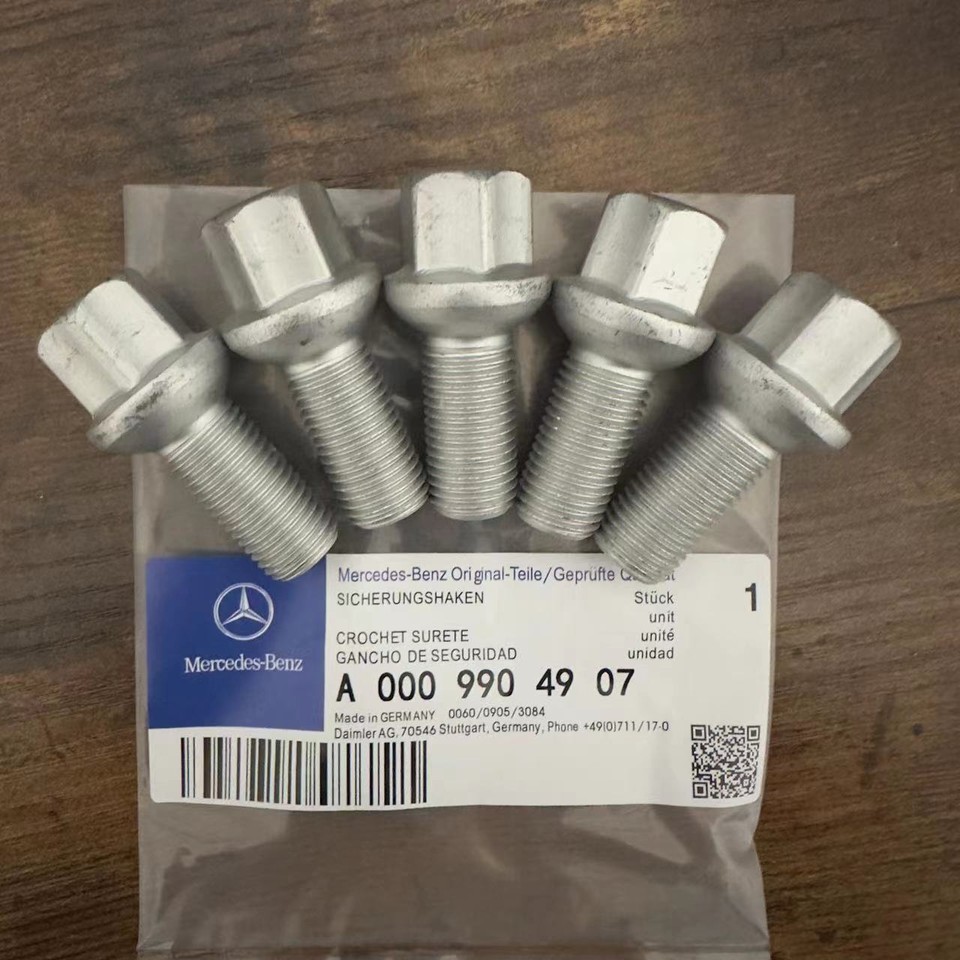 5Pcs Genuine Wheel Lug Bolts Nuts 0009904907 For Mercedes Benz SL550 ...
