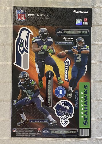 Fathead NFL Seattle Seahawks Teammates 5" X 9" Wall Decals Moveable ...