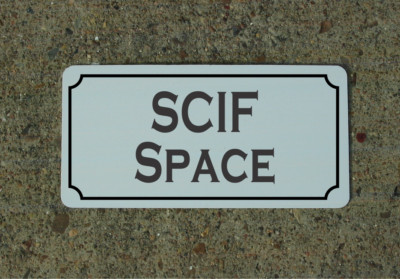 SCIF Space Metal Sign | eBay
