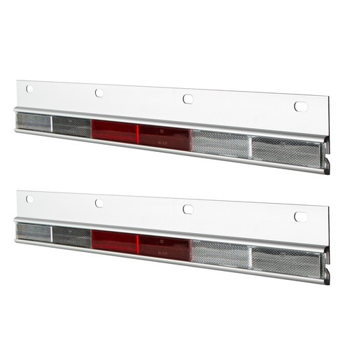 Conspicuity Reflector Plate f/ Straight Mud Flap Hanger - Aluminum ...