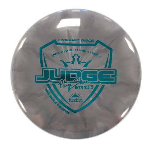 DISC GOLF DYNAMIC DISCS PAIGE SHUE FUZION JUDGE STABLE PUTTER 176g GREY ...