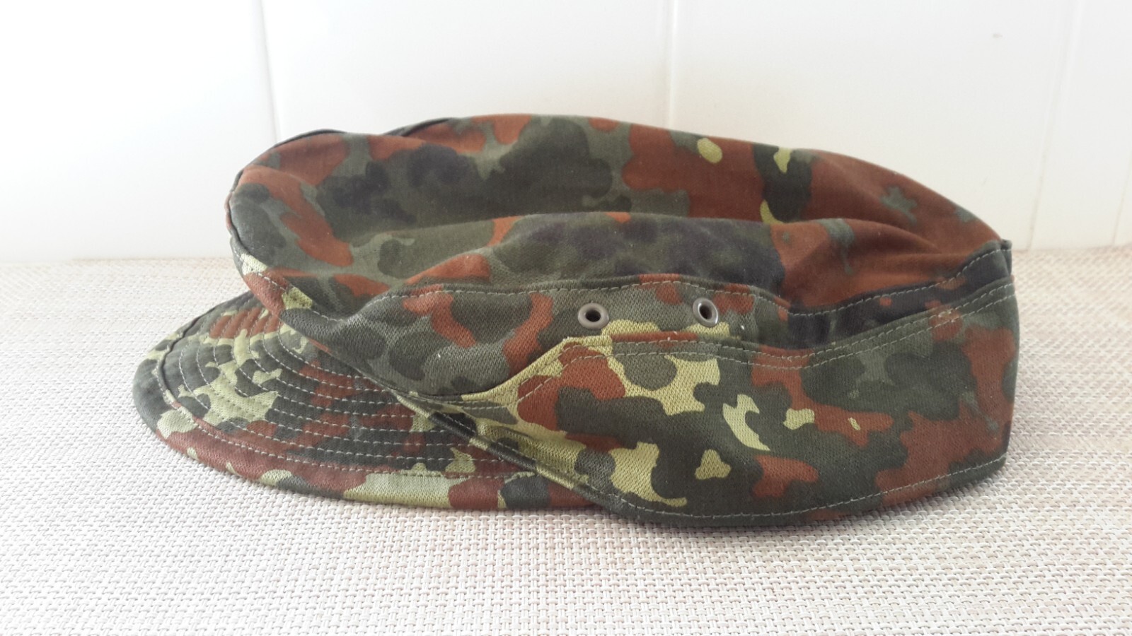 Genuine Original German Army Flecktarn Cap BW Woodlan… - Gem