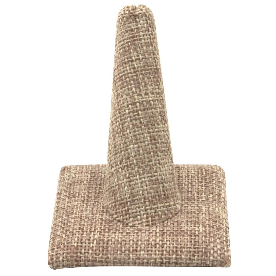 Burlap Ring Display Single Ring Stand Showcase Holder One Finger Stand ...