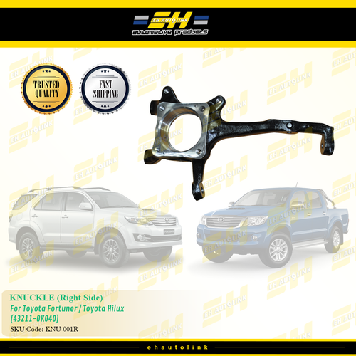 Knuckle (Right Side) For Toyota Fortuner Hilux ABS 4WD (43211-0K040) | eBay