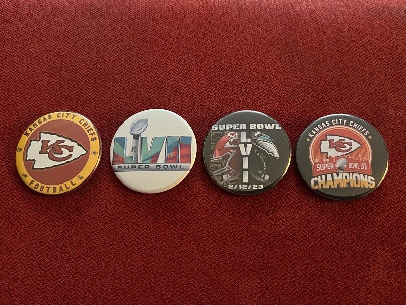 Kansas City Chiefs Super Bowl Champions memorabilia - 4 x 1.75" pin ...