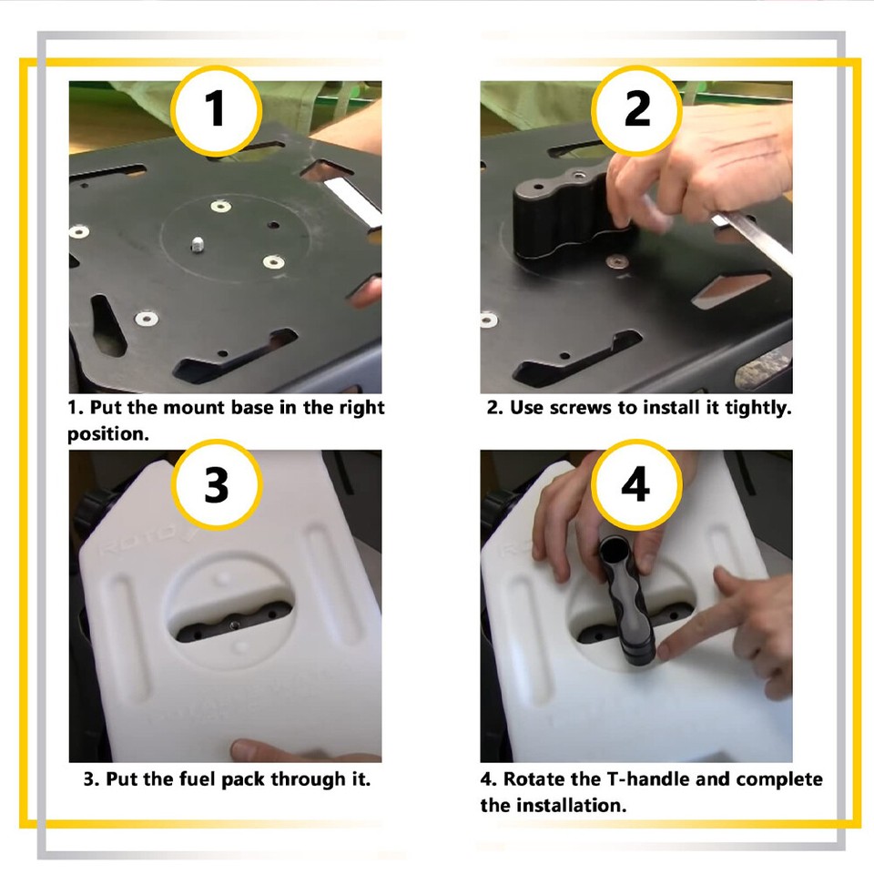 2 x For Rotopax Fuel Pack Standard Pack Mount Lock RX-LOX-PM RX-PM LOX ...