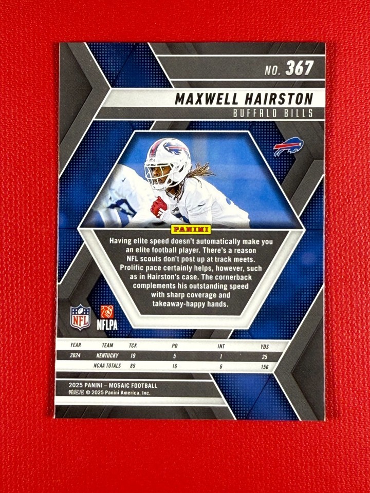 2025 Panini Mosaic Maxwell Hairston #367 - Rookie Card (RC) | eBay