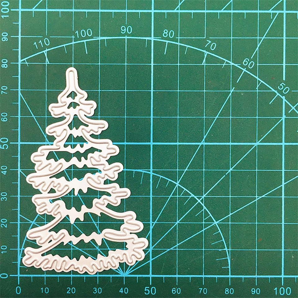Pine Tree Cutting Dies Christmas Tree Metal Die Cut Holiday Paper Dies ...
