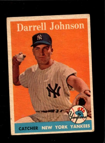1958 TOPPS #61 DARRELL JOHNSON VG+ YANKEES UER *NY8555 | eBay