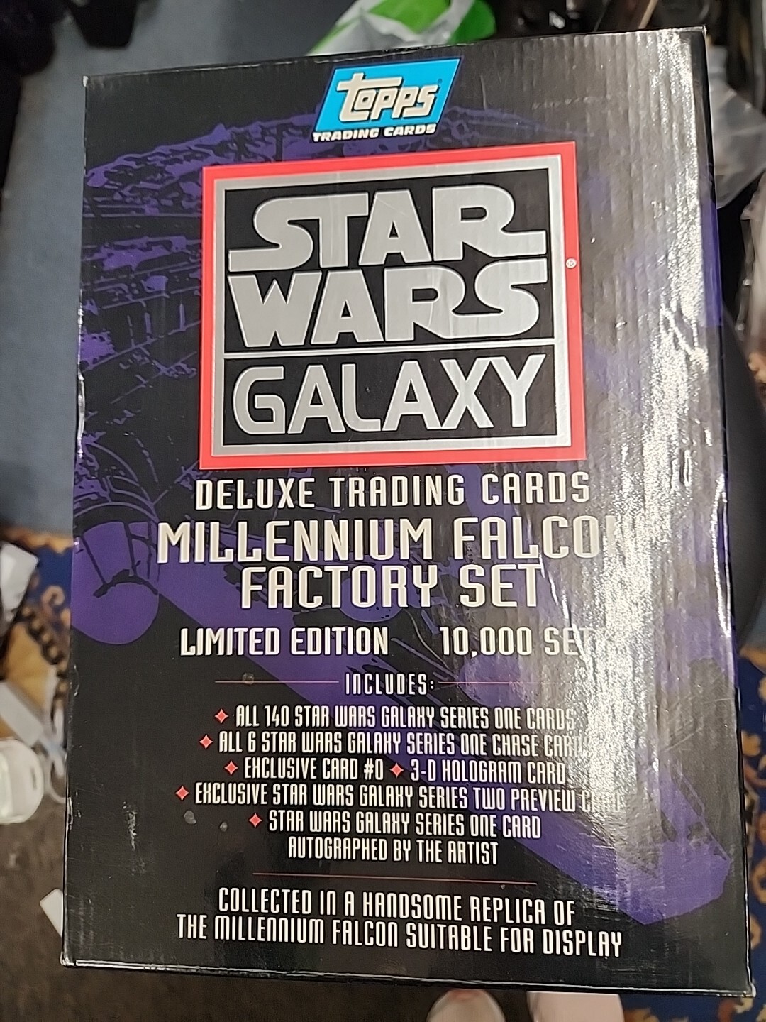1993 Star Wars Galaxy Deluxe Topps Trading Cards Millennium Falcon ...
