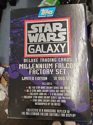1993 Star Wars Galaxy Deluxe Topps Trading Cards Millennium Falcon ...