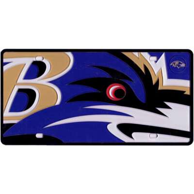 Baltimore Ravens Full Color Mega Inlay License Plate | eBay