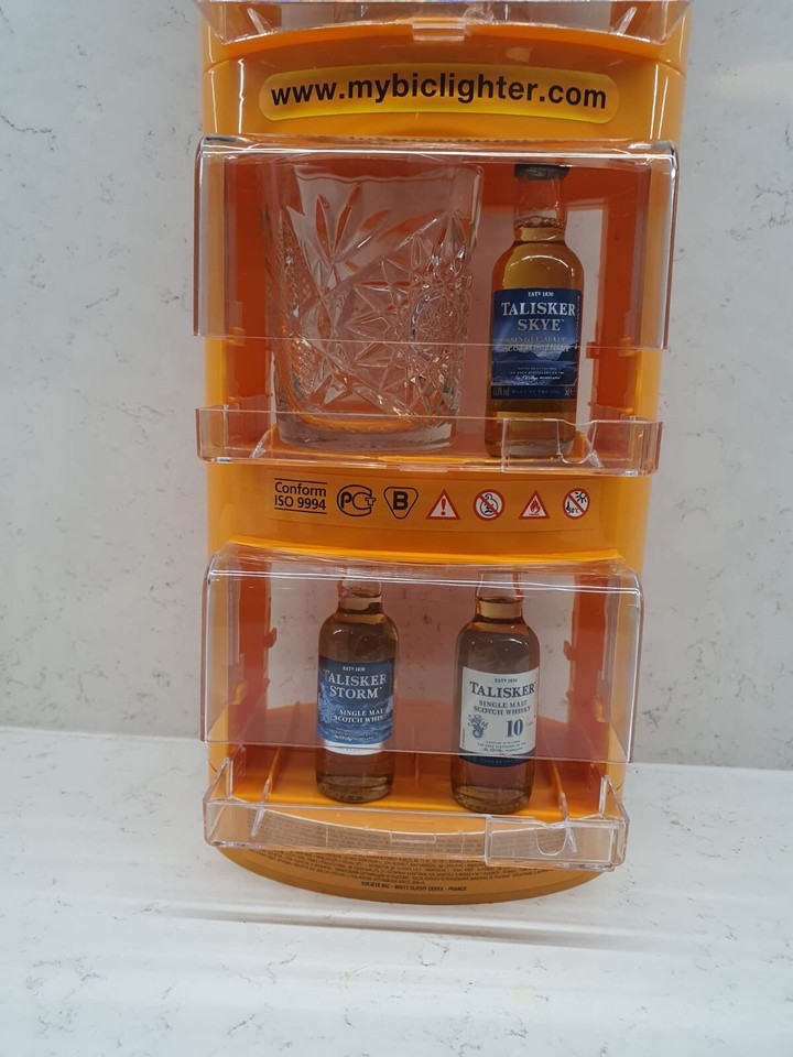 Bic Display Lighter 3 Tier NEW Mancave Unique Whiskey + watchlist ...
