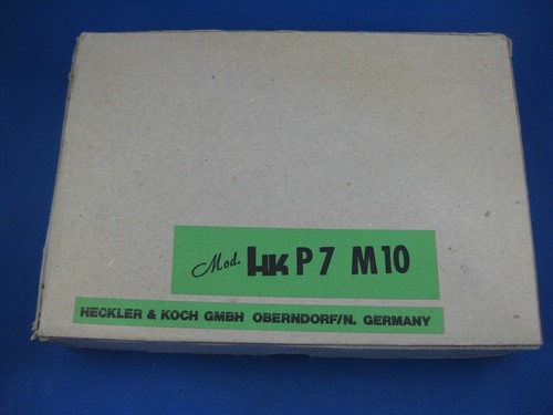 VINTAGE Original Factory H&K Model P7 M10 Nickel BOX HECKLER & KOCH ...