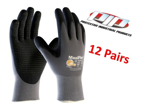 PIP 34-844 MaxiFlex Endurance Nitrile Coated Gloves, Sizes S-XL, 12 ...
